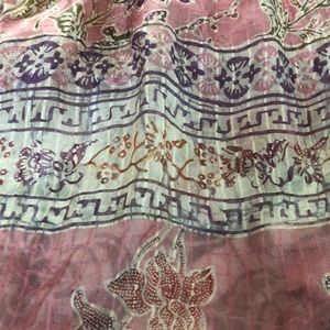 Batik Keris | Accessories | Sheer Indonesian Scarf | Poshmark